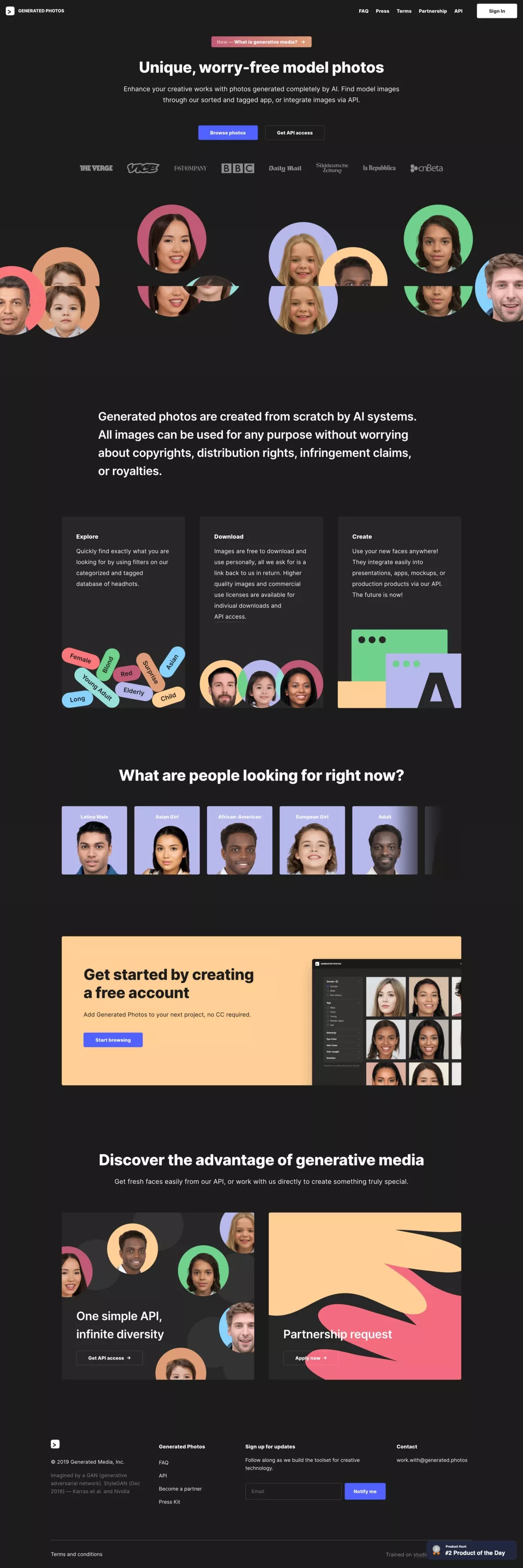 Generated Photos | Unique, worry-free model photos on Land-book - get ...